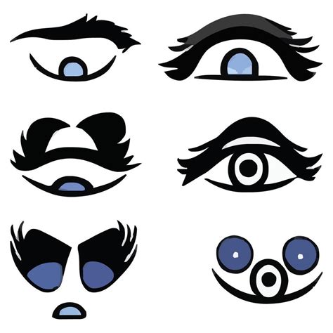 Set Of Different Eyes Expressions 43384393 Vector Art At Vecteezy