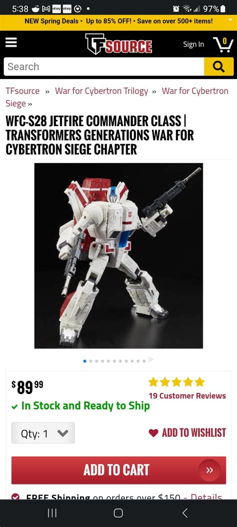Commander Class Siege Jetfire Is Finally In Stockgrab Him Now Before