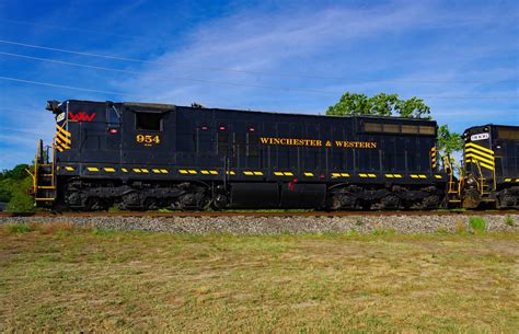 Winchester And Western Rr Sd9m 954 Cedarville New Jersey Flickr