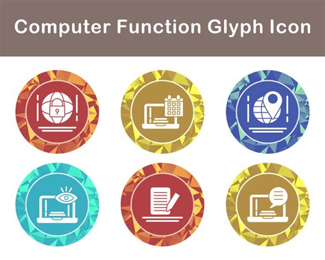 Computer Function Vector Icon Set 21394508 Vector Art At Vecteezy
