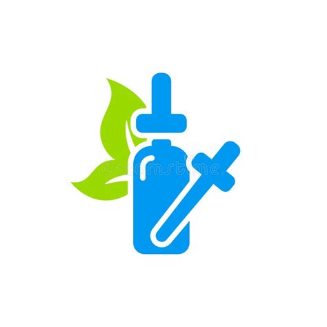 Liquid Bottle Vector Icon Medical Drops Vector Bottle Aroma Vector