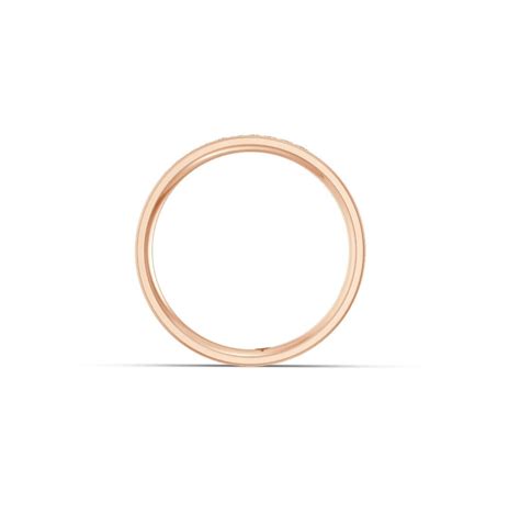Pierścionek Obrączka Z Diamentami Rings 001ct Oprawa Pave Z Różowego