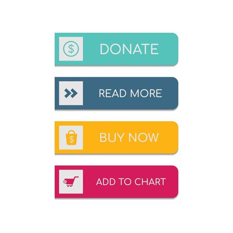 Web And Ui Application Color Button Icon For Modern Website Vector Art At Vecteezy