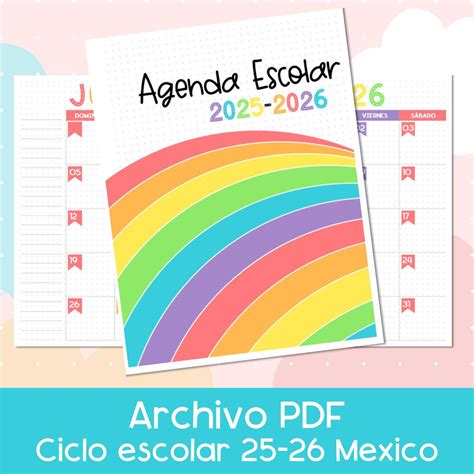 Agenda Docente 2025 2026 Pdf Etsy México