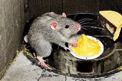 Rat Eating Cheese Cheap Sale