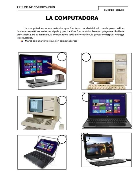 Modulo De Computación 5to Pdf Hardware De La Computadora Periférico