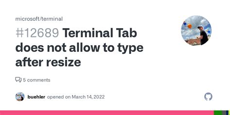 Terminal Tab Does Not Allow To Type After Resize Issue Microsoft Terminal GitHub