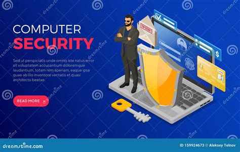 Hacking Isometric Flowchart Composition Vector Illustration 165804086