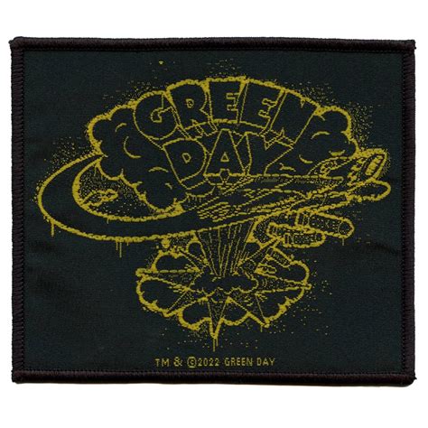Green Day Dookie Album Patch Punk Rock Band Woven Iron On Patch
