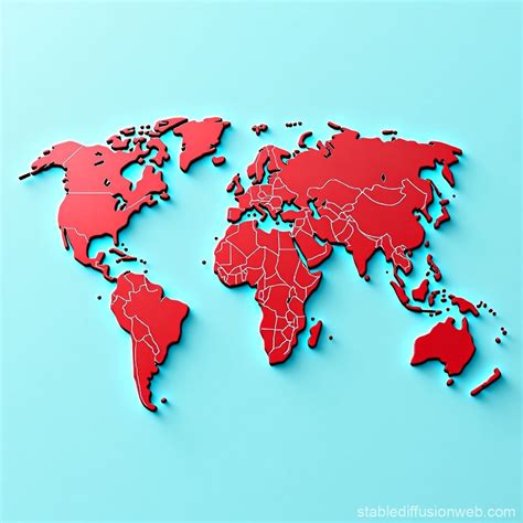 Realistic World Map With Highlights Stable Diffusion Online