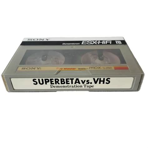 Sony Superbeta Vs Vhs Demonstration Tape Not Vhs Beta Promo