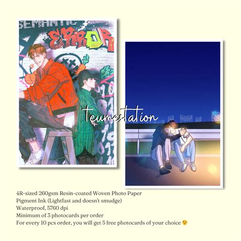 Semantic Error Bl Manhwa 4r Photocards 3 Pcs Minimum Per Order B01 Shopee Philippines