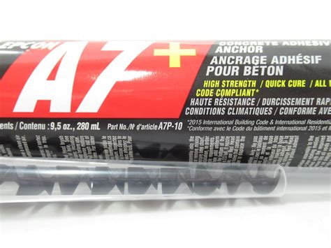 A7p 10 Red Head Epcon A7 95 Oz Epoxy Adhesive Cartridge With Nozzle