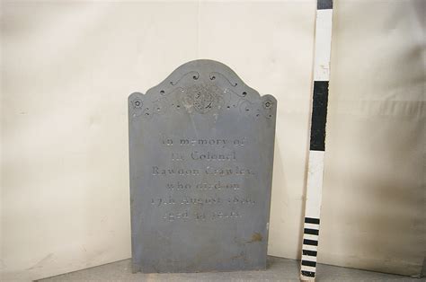 1161425 Mdf Gravestone Colonel Rawdon Crawley H 100cm X 65 X 12