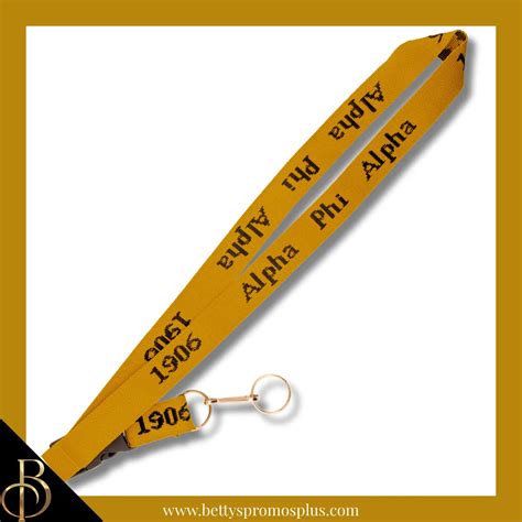 Alpha Phi Alpha ΑΦΑ 1906 Woven Embroidered Lanyard Bettys Promos
