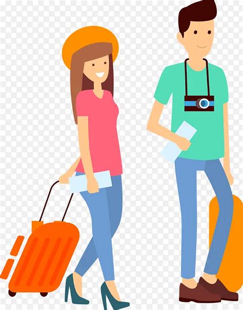 卡通手绘春天出游人物插画png图片素材下载图片编号yblreexy 免抠素材网