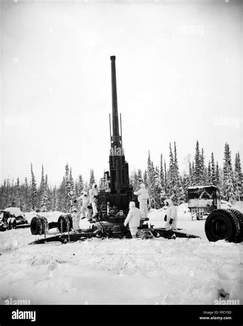 Artillery Testing 1947 Nu S Army Soldiers Prepare A 120mm Anti