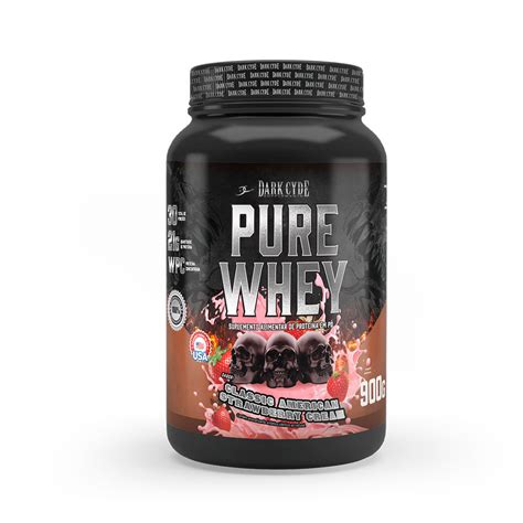 Whey Protein Dark Cyde Pure Whey Concentrada Morango 900g Darkcyde Brasil Oficial