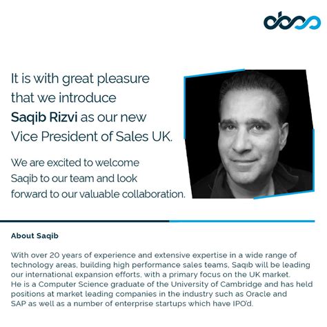 Obss On Linkedin We Have Great News — There Is A New Vp Of Sales In Our Team Welcome