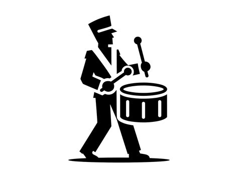 Marching Snare Drum Drawing