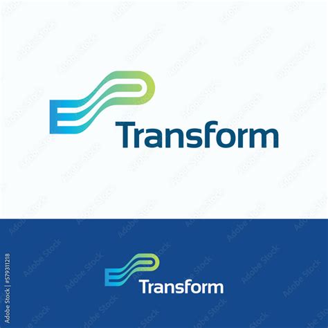 Transform Logo E D Transformation Loop Logo Template Electric Digital