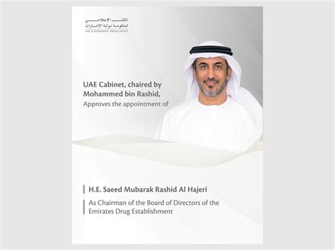 Cabinet Approves Appointment Of Saeed Mubarak Rashid Al Hajeri As