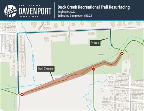 Trail Detour Resurfacing Closes Part Of Duck Creek Trail