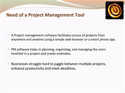 Web Based Project Management Software Ppt Computer Software And