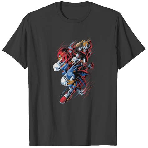 Sonic Shadow Knuckles Tails Sonic The Hedgehog Characters Shirt