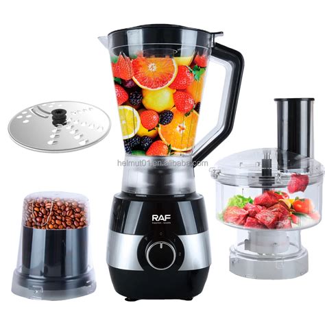 4 In 1 Stainless Steel Food Processor Low Noise Electric Blender For