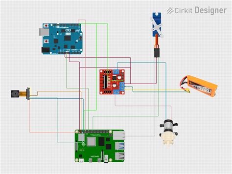 raspberry pi and arduino based smart water pump with camera and servo