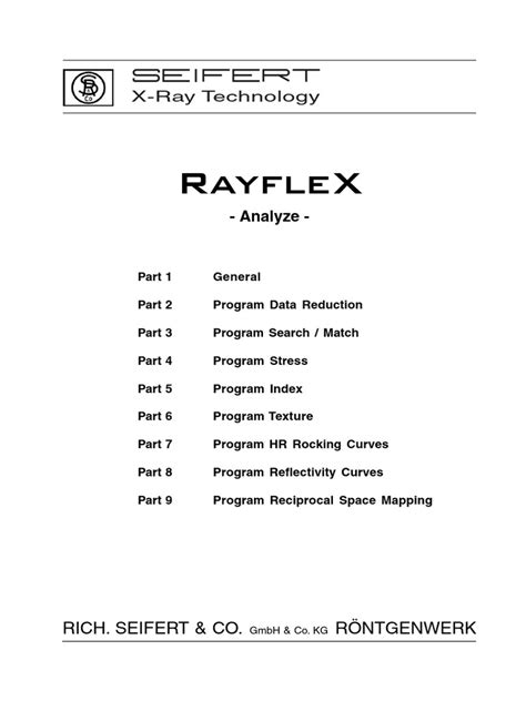 X Ray Data Analysis With Analyze Software Pdf Macro Computer