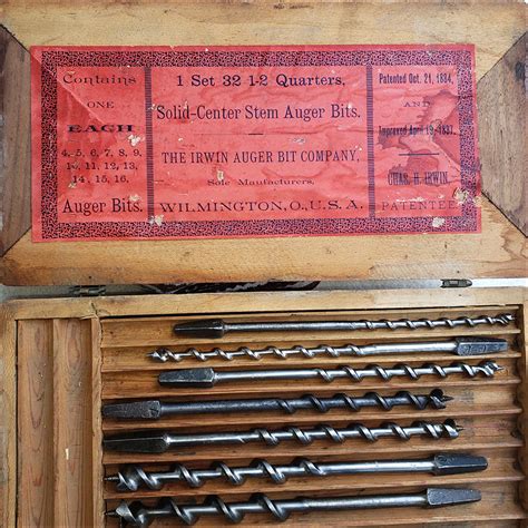 Irwin Auger Bits Stamps And Sets