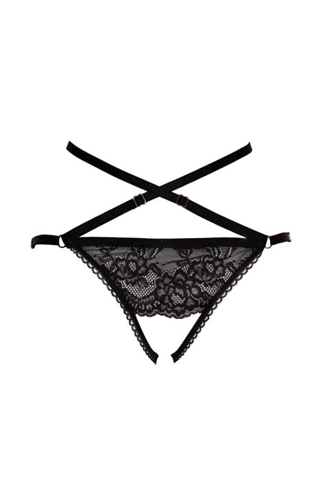 Sandra Black Ouvert Panties Blackwings Lingerie