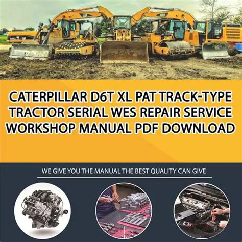 Caterpillar D6t Xl Pat Track Type Tractor Serial Wes Repair Service