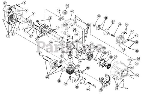 Troy-Bilt TB 25 CS (41ADT25C063) - Troy-Bilt String Trimmer Engine Parts Parts Lookup with ...