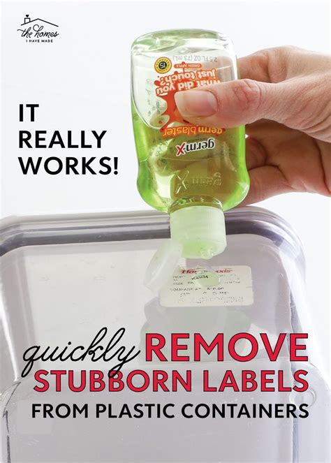 A Crazy Easy Way To Remove Stubborn Labels From Containers Artofit