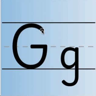 Tracing Letter G Worksheet And Tutorial