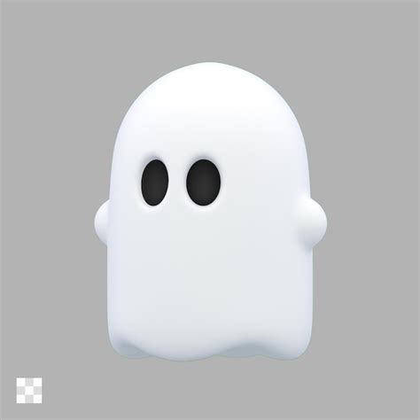 Premium Psd Ghost 3d Icon