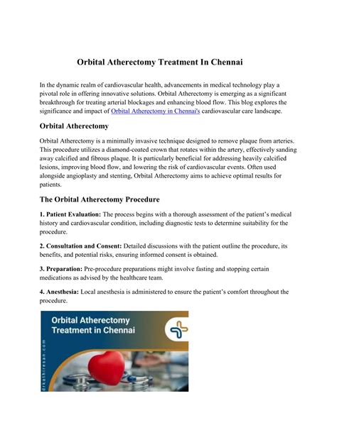 Ppt Orbital Atherectomy Treatment In Chennai Powerpoint Presentation