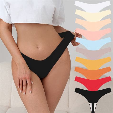 Women Seamless Panty Sexy Thongs T Back Underwear Comfortable G String