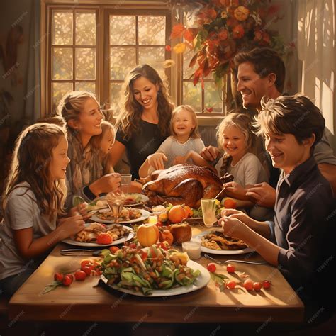 Dar Gracias Y Celebrar Las Tradiciones Familiares En Las Celebraciones