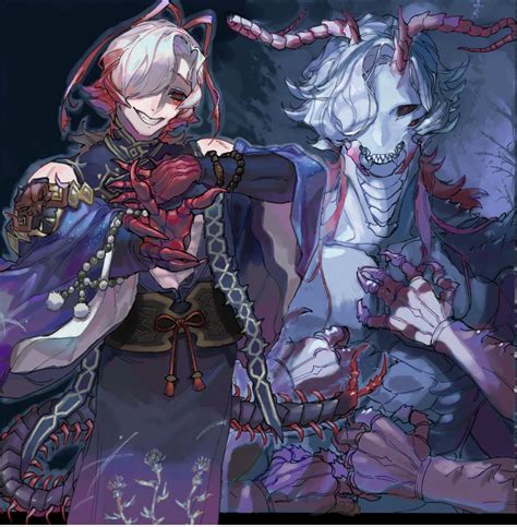 Touryu 23 Original 1boy Antennae Arthropod Boy Black Sclera Bug