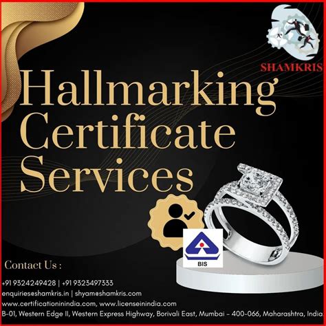 Hallmarking And Assaying Services Certificate Consultancy For Assaying
