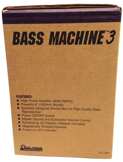 Quick Shot Bass Machine Tm Property Room