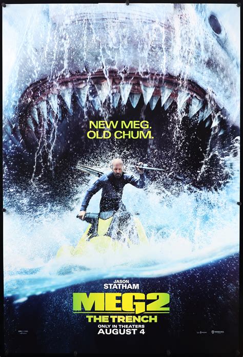 Meg 2 The Trench Original Movie Poster Famous Movie Posters
