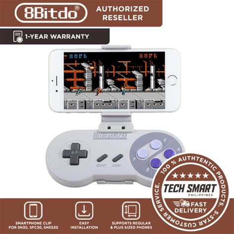 8bitdo Xtander Smartphone Clip Holder For Sfc30 And Sn30 Tech Smart Philippines