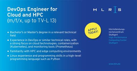 Hlrs High Performance Computing Center Stuttgart On Linkedin Careers