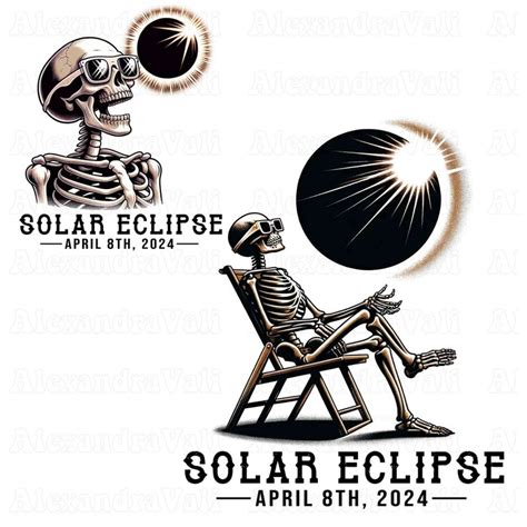 Skeleton Total Solar Eclipse Png April 8th America Totality Eclipse
