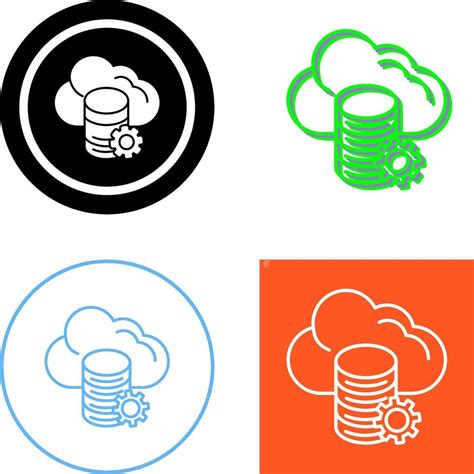 Cloud Data Icon Design 44035215 Vector Art At Vecteezy